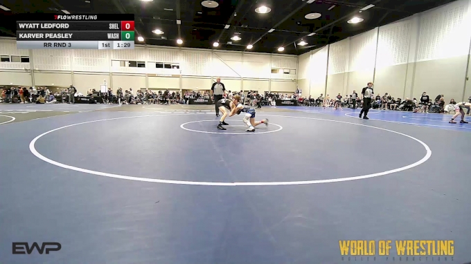 95 lbs Rr Rnd 3 - Wyatt Ledford, Shelton Wrestling Academy 14U vs ...