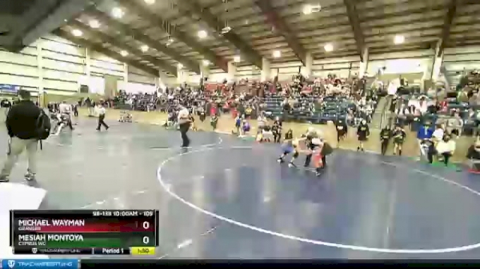 109 lbs Champ. Round 1 - Mesiah Montoya, Cyprus WC vs Michael Wayman ...