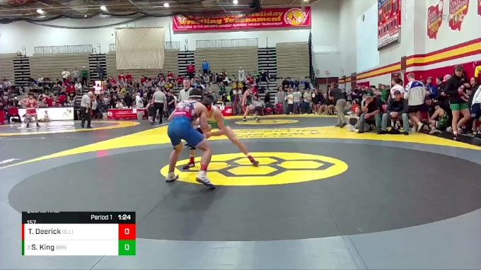 157 lbs Quarterfinal - Skyler King, Barnesville vs Tyler Deerick ...