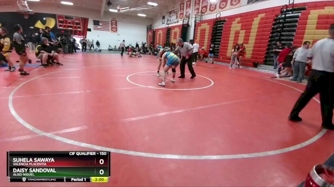 150 lbs Quarterfinal - Suhela Sawaya, Valencia Placentia vs Daisy ...