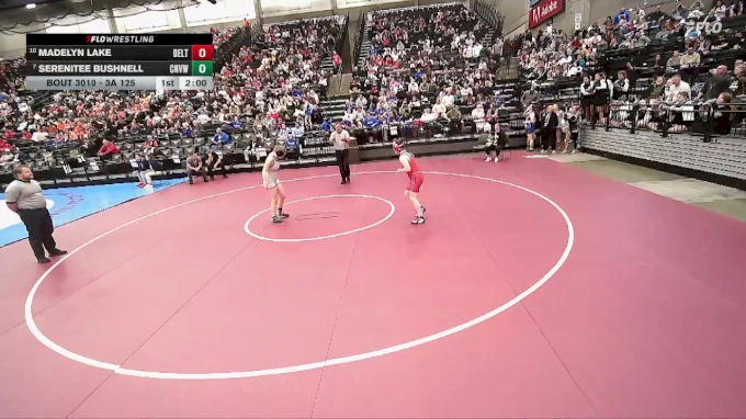 3A 125 lbs Champ. Round 1 - Serenitee Bushnell, Canyon View vs Madelyn ...