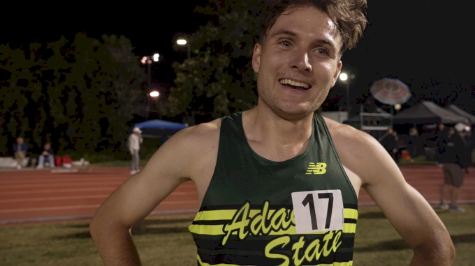 Adams State's Romain Legendre After Setting D2 National 5K Record