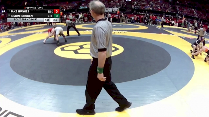 D2-150 lbs 3rd Place Match - Simon Inboden, Athens vs Jake Hughes ...