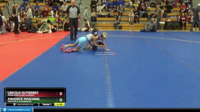 60 lbs Cons. Round 3 - Lincoln Gutierrez, Moen Wrestling Academy vs ...