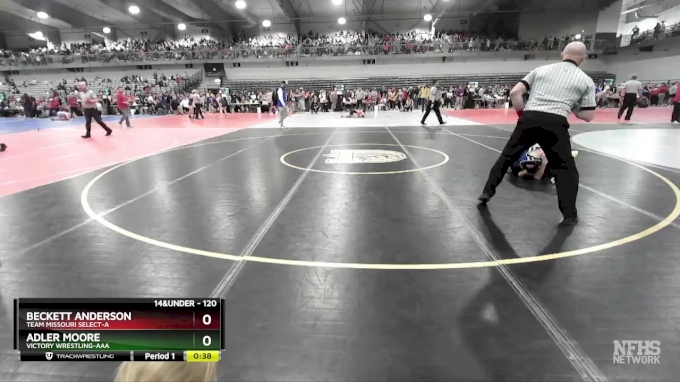 120 lbs Cons. Round 4 - Adler Moore, Victory Wrestling-AAA vs Beckett ...