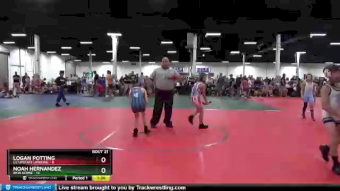 84 lbs Round 6 (8 Team) - Noah Hernandez, Iron Horse vs Logan Potting ...
