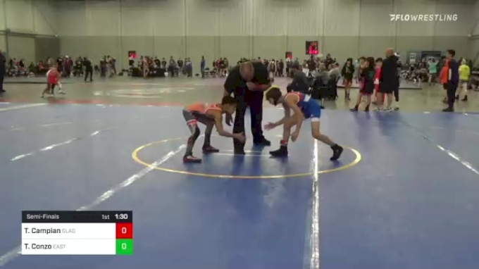73 lbs Semifinal - Tomi Campian, Gladiator Wrestling vs Tyler Conzo ...