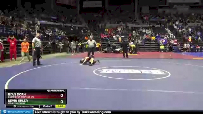 86 lbs Quarterfinal - Ryan Dorn, Barrington Broncos WC vs Devin Ehler ...