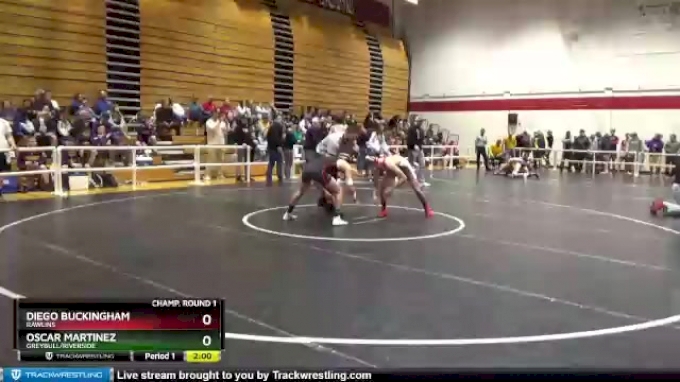 132 lbs Champ. Round 1 - Diego Buckingham, Rawlins vs Oscar Martinez ...