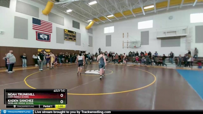 220 lbs Round 2 - Noah Trunkhill, Cody Middle School vs Kaden Sanchez ...