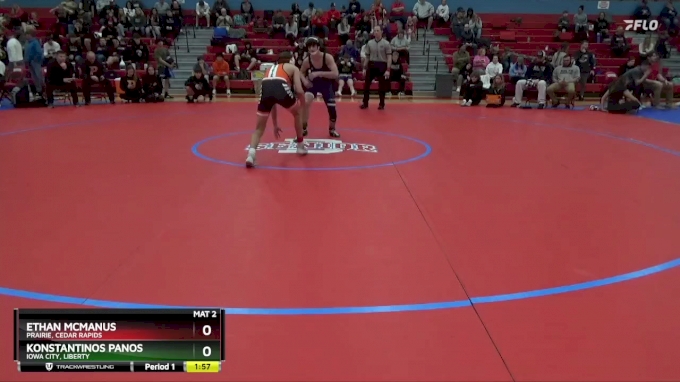 120 lbs Champ. Round 1 - Konstantinos Panos, Iowa City, Liberty vs ...