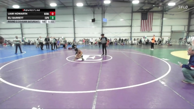 72 lbs Round 2 (10:45am Saturday) - Eli Barrett, Terps Xpress vs Liam ...