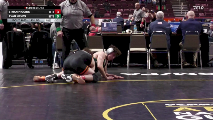 145 lbs Consi 1 - Ethan Higgins, Bethel Park vs Ryan Hayes, Methacton
