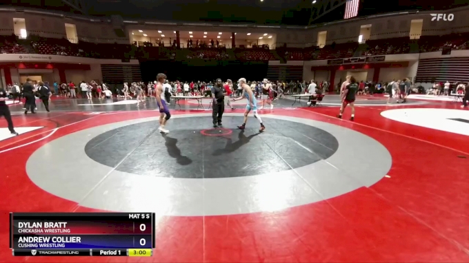 144 lbs Cons. Semi - Dylan Bratt, Chickasha Wrestling vs Andrew Collier ...