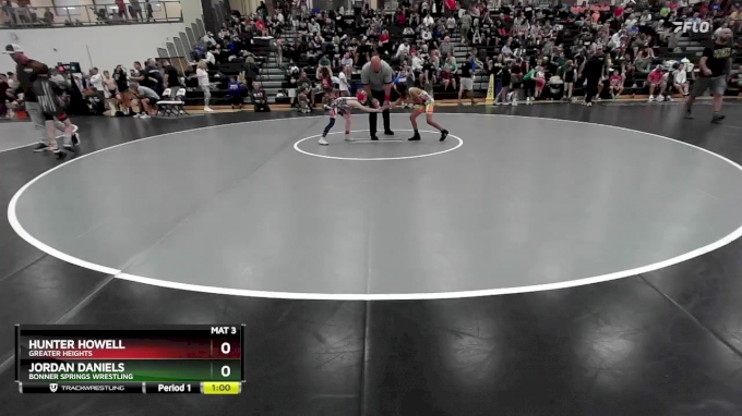 65 lbs Cons. Round 2 - Hunter Howell, Greater Heights vs Jordan Daniels ...