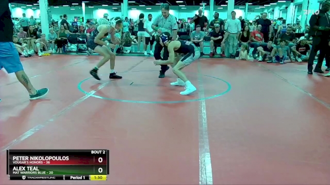 120 lbs Round 1 (6 Team) - Peter Nikolopoulos, Vougar`s Honors vs Alex ...