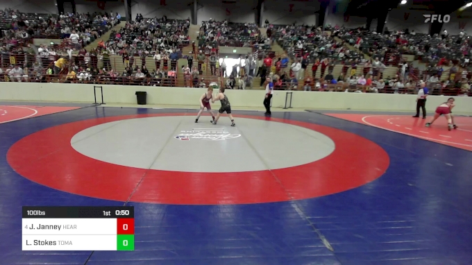 100 lbs Round Of 16 - Jace Janney, Heard Wrestling Club vs Leo Stokes ...