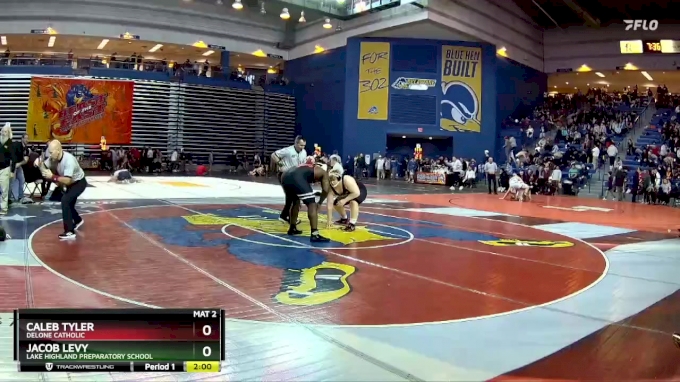 285 lbs Champ. Round 3 - Caleb Tyler, Delone Catholic vs Jacob Levy ...