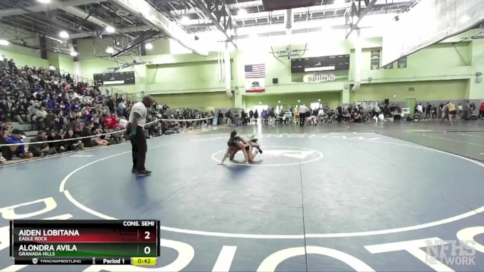 110 lbs Cons. Semi - Alondra Avila, GRANADA HILLS vs Aiden Lobitana ...