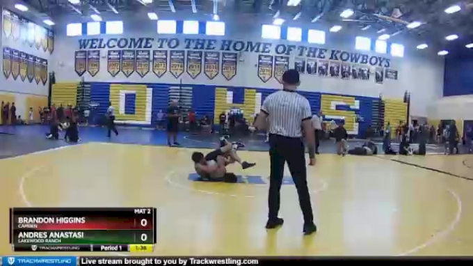 120 lbs Champ. Round 1 - Brandon Higgins, Camden vs Andres Anastasi ...