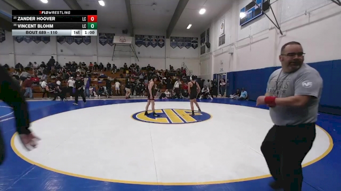 110 lbs Cons. Round 2 - Vincent Blohm, Laguna Creek vs Zander Hoover ...