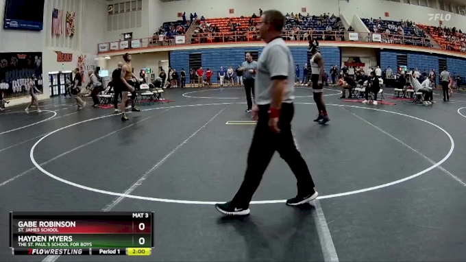 165 lbs Champ. Round 2 - Hayden Myers, The St. Paul`s School For Boys ...
