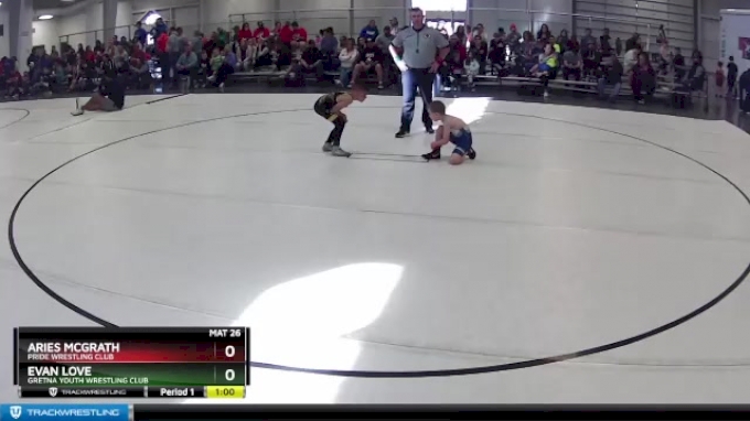 27 lbs Semifinal - Evan Love, Gretna Youth Wrestling Club vs Aries ...