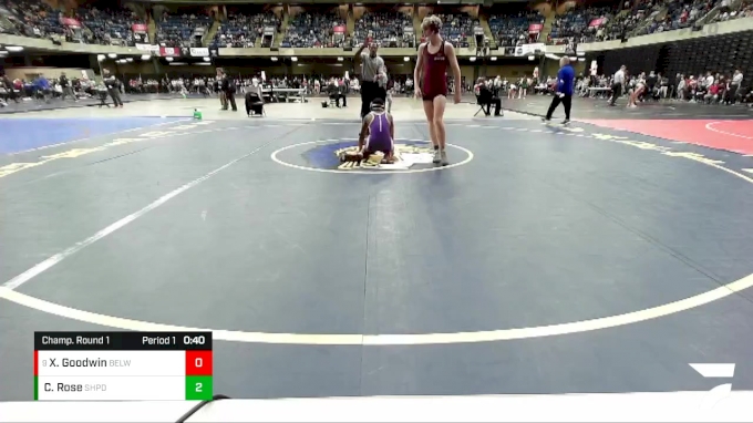 138 lbs Champ. Round 1 - Xander Goodwin, Belleville West vs Christopher ...