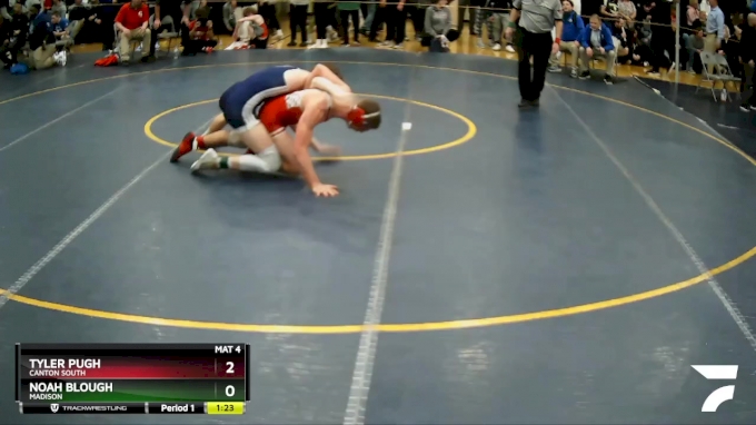 157 lbs Champ. Round 1 - Noah Blough, Madison vs Tyler Pugh, Canton South