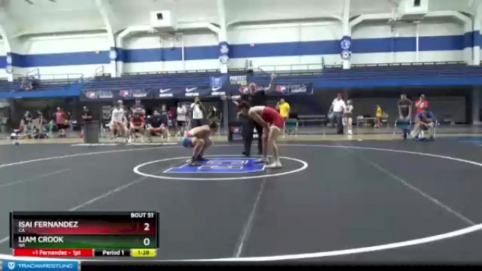 75 lbs Semifinal - Isai Fernandez, CA vs Liam Crook, WI