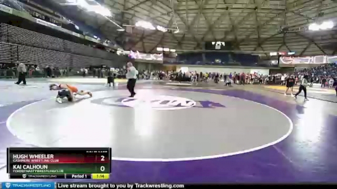 138 lbs Quarterfinal - Hugh Wheeler, Cashmere Wrestling Club vs Kai ...