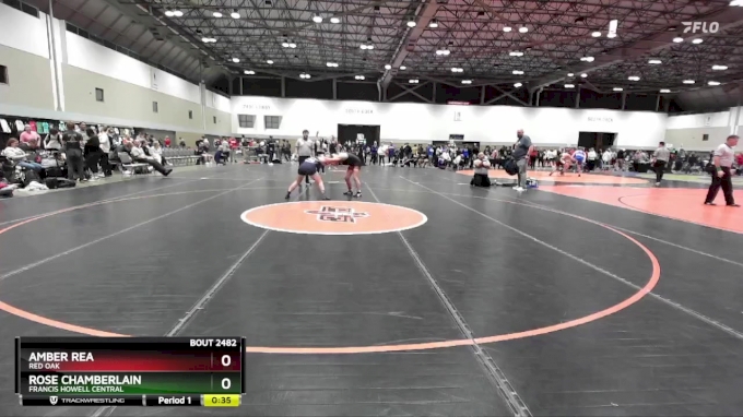 140 lbs Cons. Round 3 - Amber Rea, Red Oak vs Rose Chamberlain, Francis ...