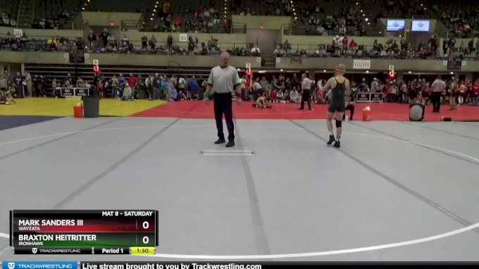 110 lbs Champ. Round 1 - Braxton Heitritter, Ironhawk vs Mark Sanders ...