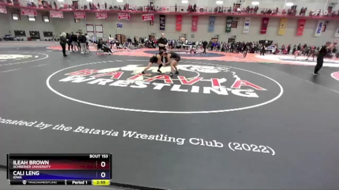 123 lbs Champ. Round 2 - Ileah Brown, Schreiner University vs Cali Leng ...