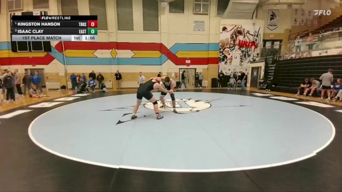 285 lbs 1st Place Match - Kingston Hanson, Thunder Basin vs Isaac Clay ...