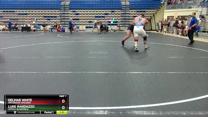 285 lbs 1st Place Match - Delmar White, Archbishop Spalding vs Luke ...