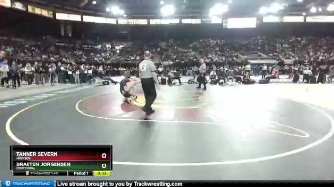 5A 113 lbs Cons. Round 2 - Tanner Severn, Madison vs Braeten Jorgensen ...