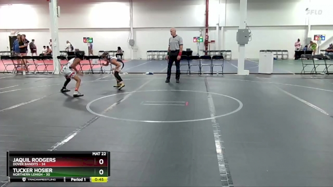 68 lbs 1st Place Match - Jaquil Rodgers, Dover Bandits vs Tucker Hosier ...