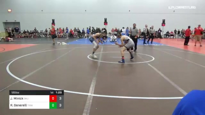 120 lbs Rr Rnd 1 - Joey Minick, Ohio Lightning vs Robert Generelli ...