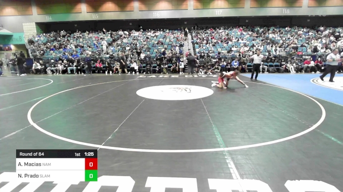 120 lbs Round Of 64 - Alijah Macias, Nampa vs Nataani Prado, Slam Academy