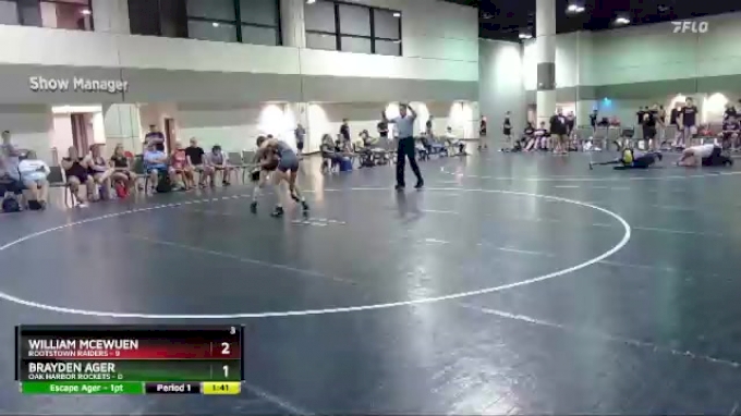 120 lbs Round 2 (16 Team) - William Mcewuen, Rootstown Raiders vs ...