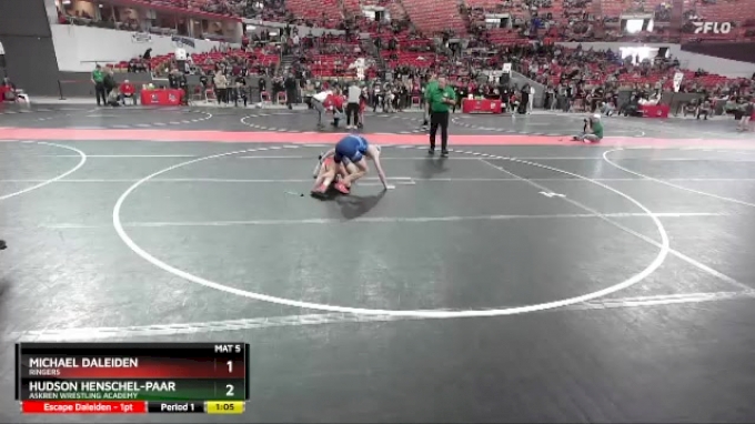 120 lbs 1st Place Match - Michael Daleiden, Ringers vs Hudson Henschel ...