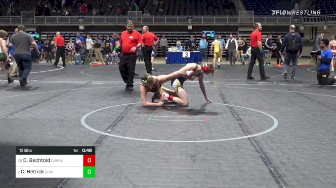 135 lbs 3rd Place - Decker Bechtold, Owen J Roberts vs Chase Hetrick ...