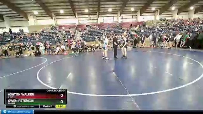 112 lbs Cons. Round 3 - Ashton Walker, Utah vs Owen Peterson, Alaska
