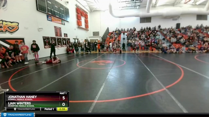 91 lbs Champ. Round 1 - Liam Winters, Riverton Middle School vs ...