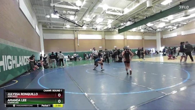 115 lbs Champ. Round 1 - Julyssa Ronquillo, Adelanto vs Amanda Lee ...