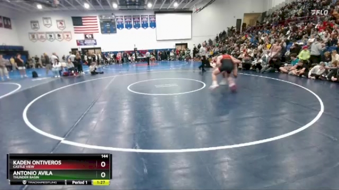 144 lbs Semifinal - Antonio Avila, Thunder Basin vs Kaden Ontiveros ...