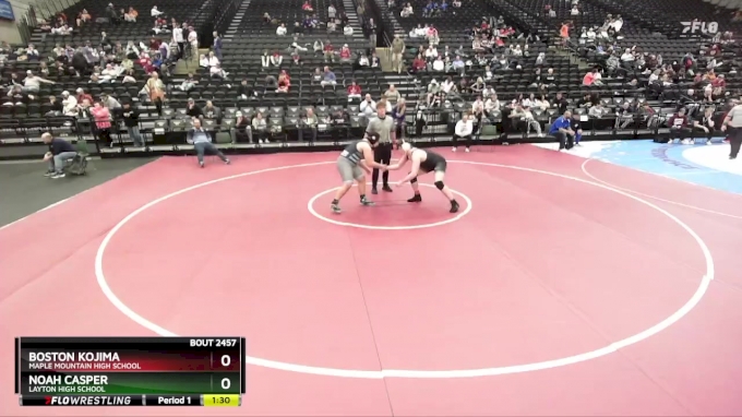 218 lbs Champ. Round 3 - Boston Kojima, Maple Mountain High School vs ...