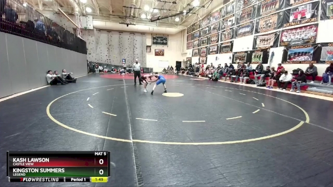 84-95 lbs Round 2 - Kingston Summers, Legend vs Kash Lawson, Castle View