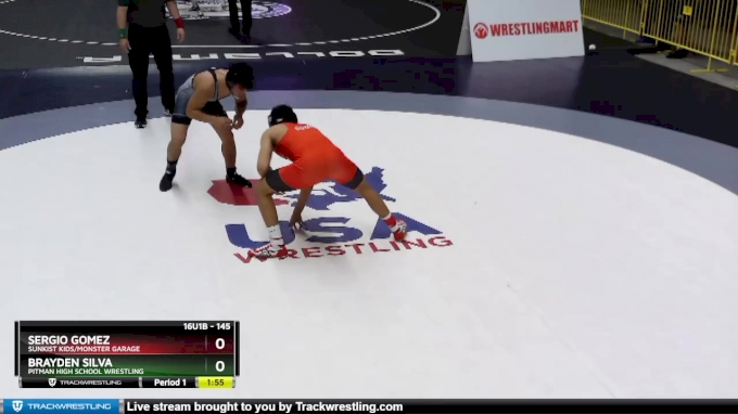 145 lbs Quarterfinal - Sergio Gomez, Sunkist Kids/Monster Garage vs ...